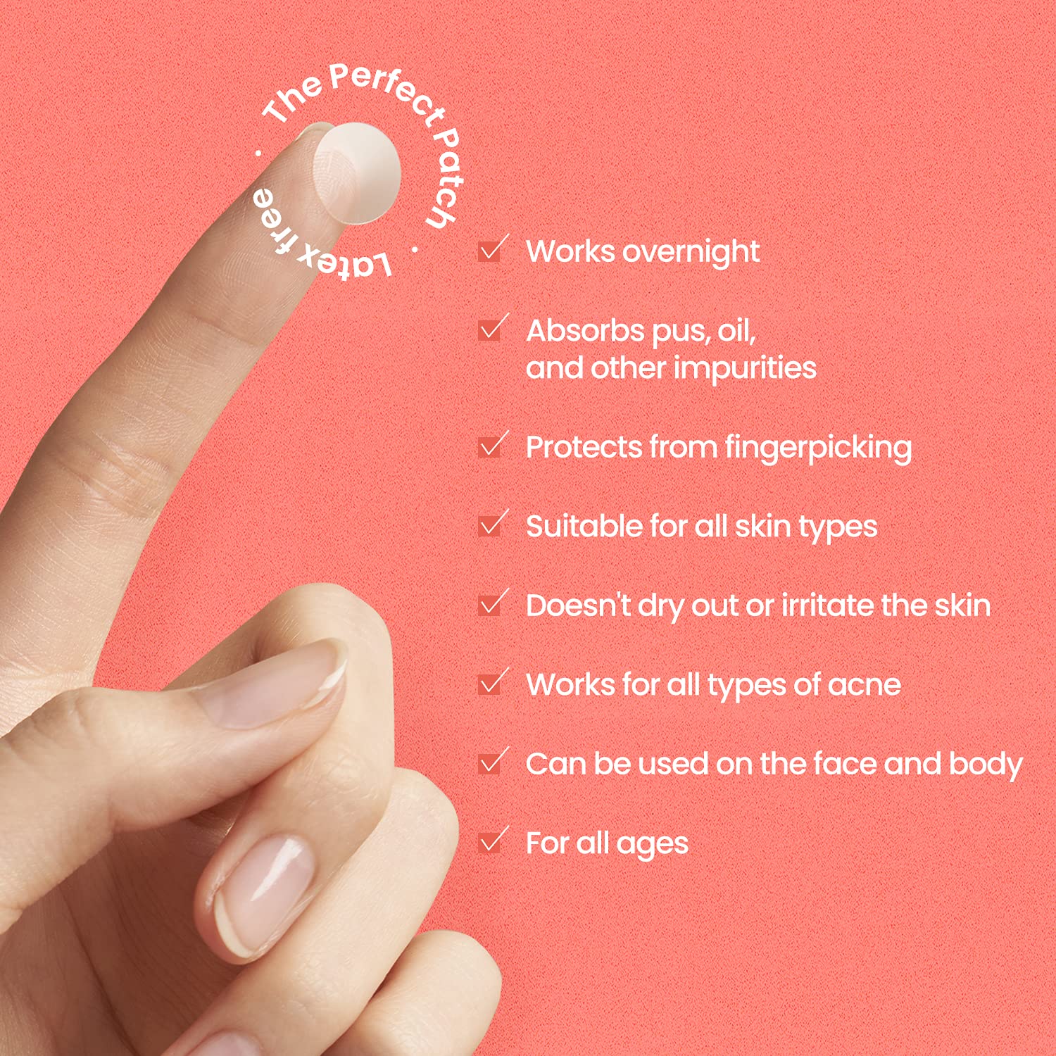 KAZU Patch N More Acne Pimple Patch (96 count) Absorbing Hydrocolloid Spot Treatment for Face, Body, Vegan, Cruelty Free