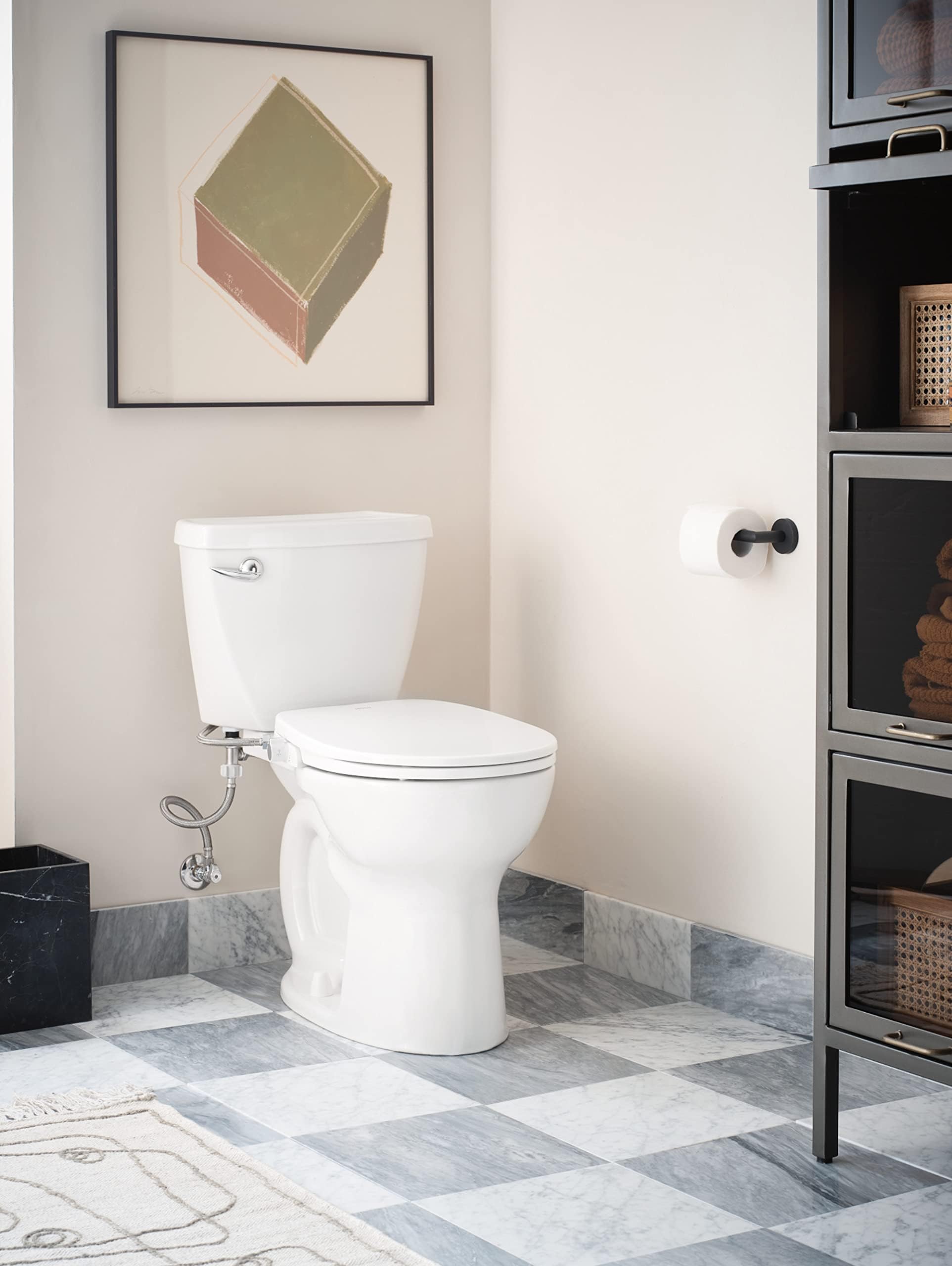 Moen EB500-R 2-Series Standard Non-Electronic Bidet Seat for Round Toilets, White