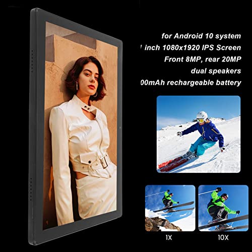 Rengu Tablet 10.1 Inch Tablet 1080x1920 IPS Screen for Home (US Plug)