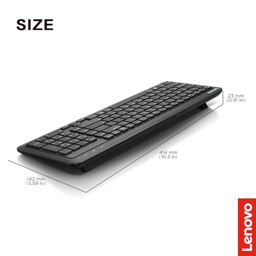 Lenovo 300 Wireless Keyboard, Black