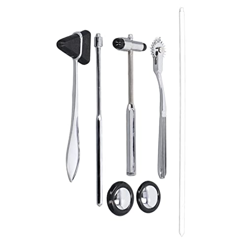 Neurological Hammer, Easy to Use Ergonomic Handle Silver Hammer Set for Nervous System Exam for Doctor