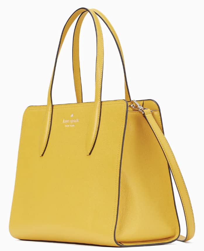 Kate Spade New York Rowe Medium Top Zip Satchel Crossbody Bag Sunflower