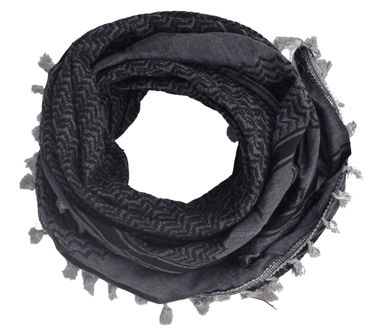 Hirbawi Premium Arabic Scarf Cotton Shemagh Keffiyeh 47"x47" Arab Scarf Made in Palestine (Dheisheh)