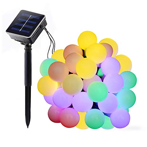 hhxiao String Light 7m Ball String Lights Solar Powered 50led Christmas Light Patio Lighting for Home Garden Lawn Party Decorations