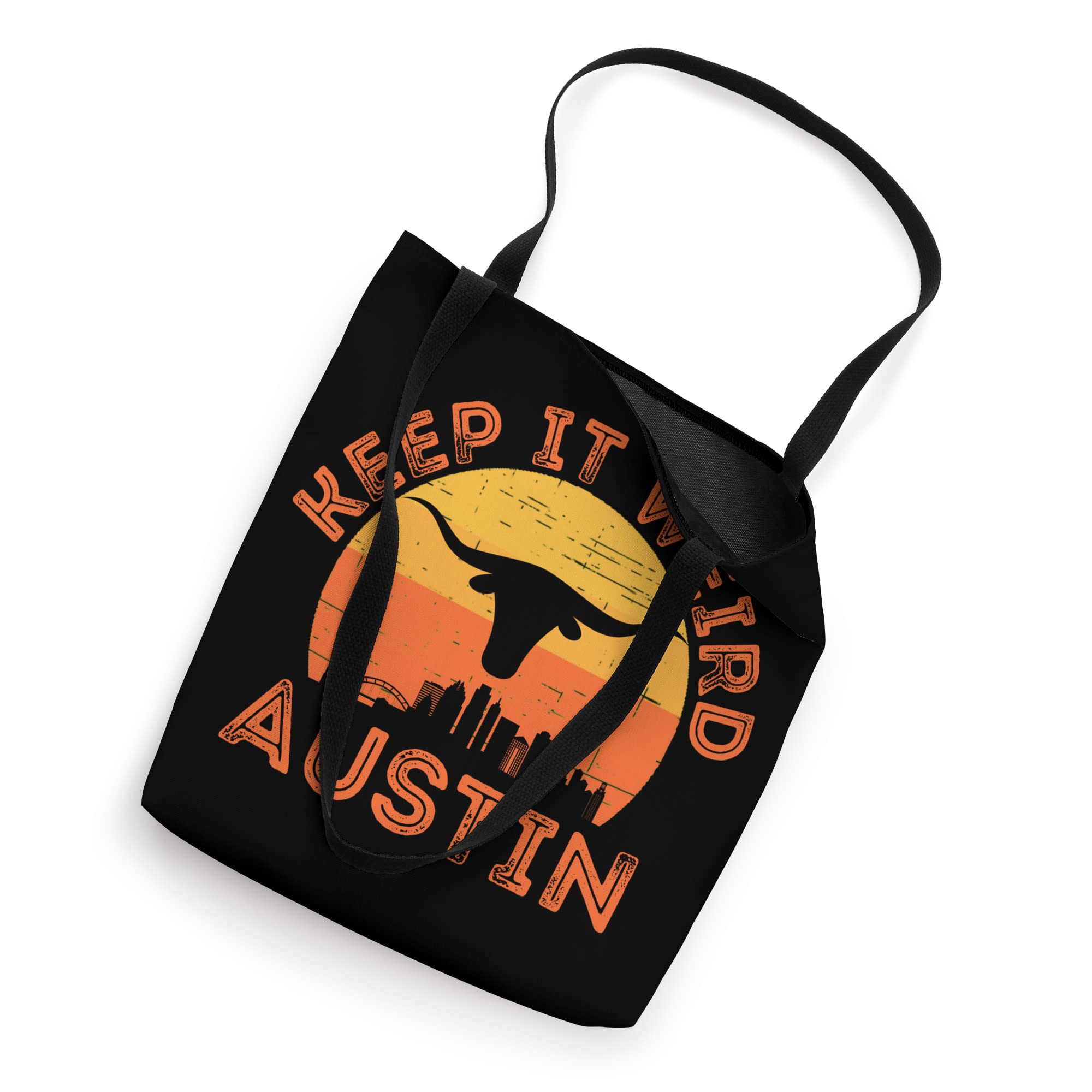 Longhorn Sunset Austin,Texas Keep It Weird Gift Tote Bag