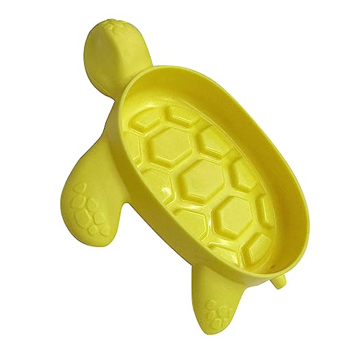 jerss Shape Box Drain Bathroom Dish Simple Holder Restroom Cartoon Sewer Drain Tray for Shaped Box Holder Dishes (Yellow)