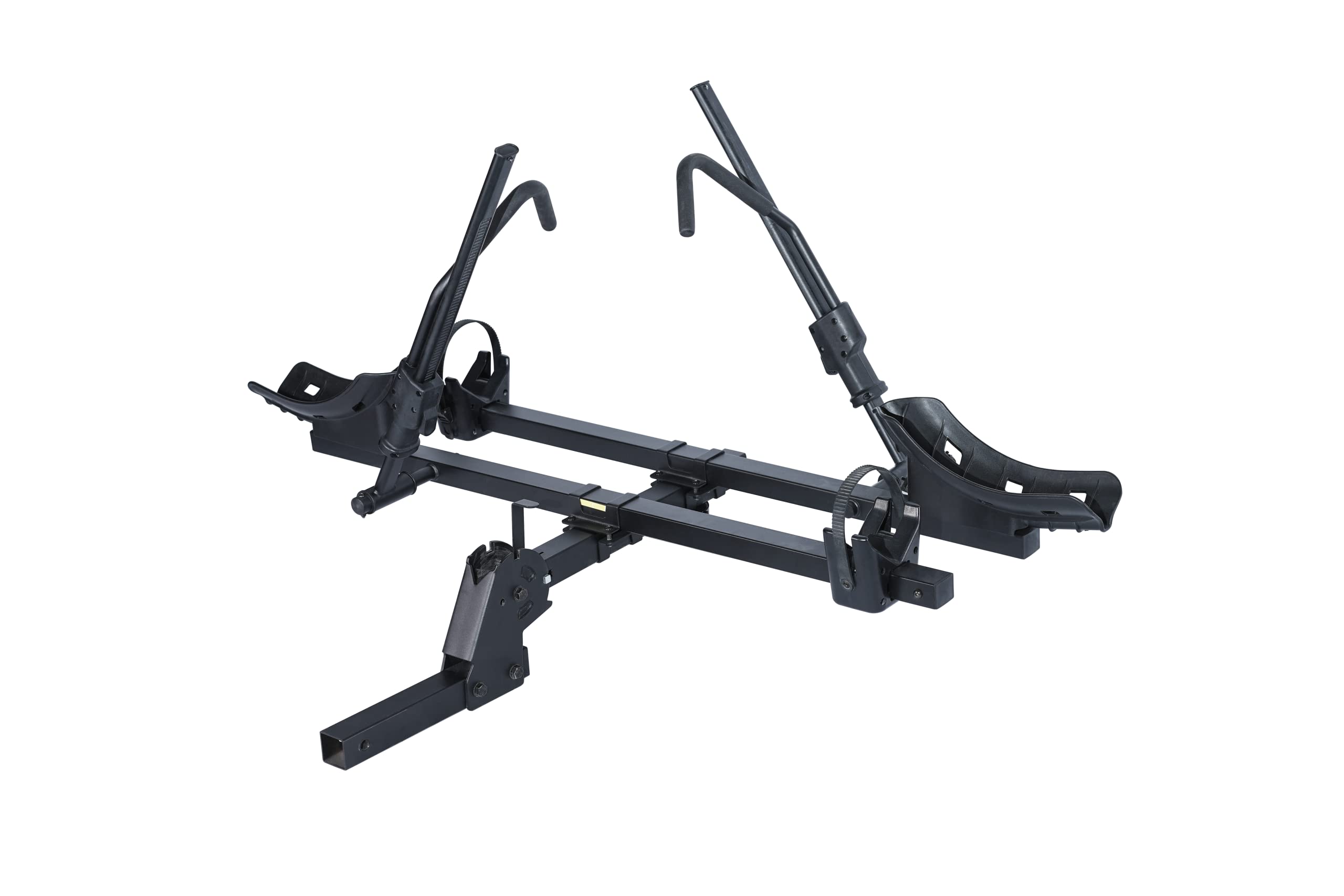 LaVelo 2'' Hitch Bike Rack for 2 / Ebikes Ratchet Arms, Smart Tilting Easy Access to Trunk Bikes x 72 lbs (144 Total) Extra Loading Capacity black
