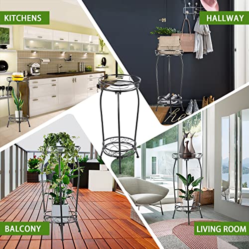 Kavlium Plant Stand Indoor Outdoor 2 Tier 27.1 inch Multiple Plant Rack