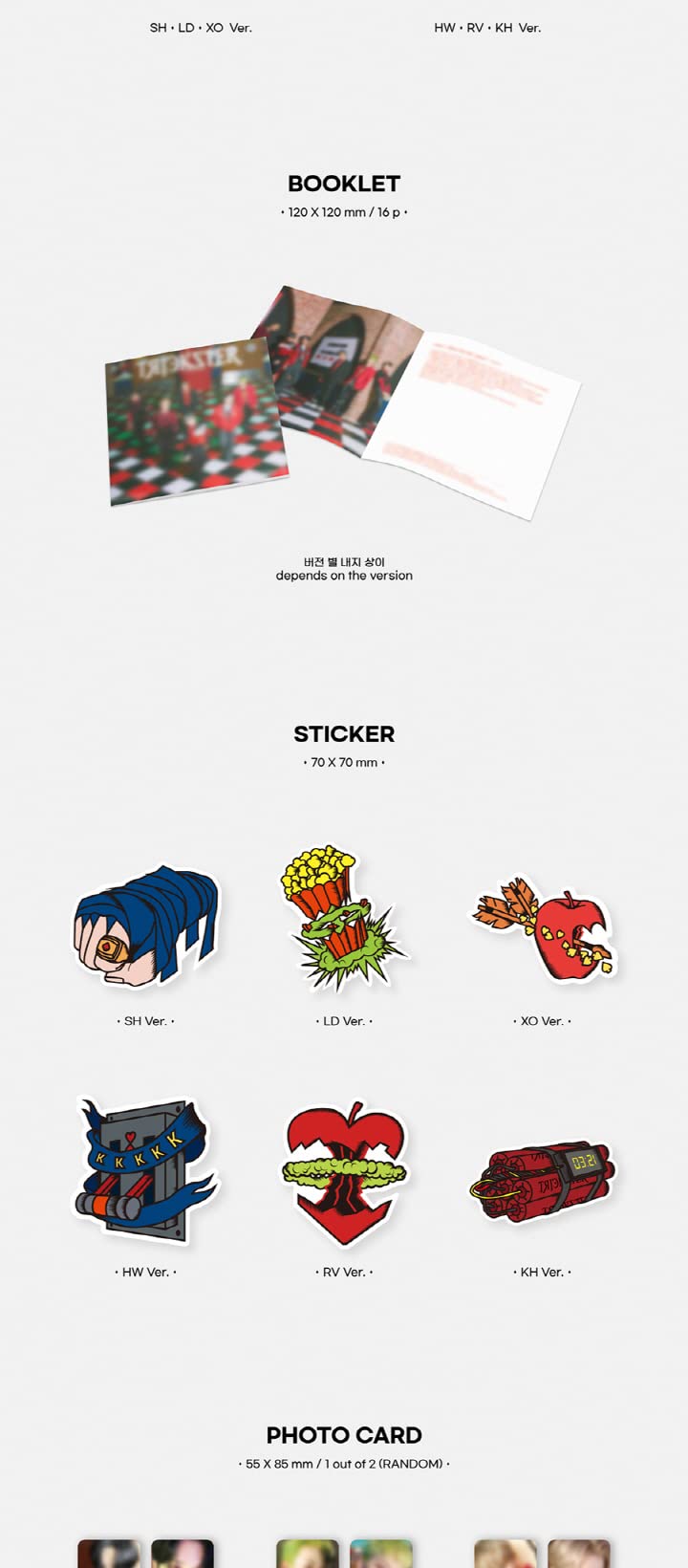 ONEUS Trickster 7th Mini Album Digipack Version SH Cover CD+1p Poster+16p Booklet+1ea Sticker+1p PhotoCard+Tracking Sealed