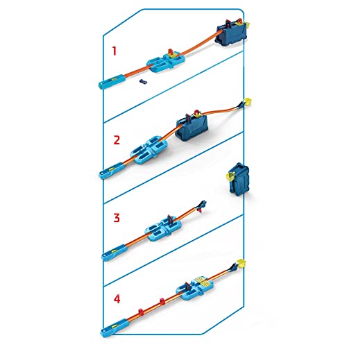Hot Wheels Track Builder Unlimited Stunt Crash Box Play Set with 18 Building Components in Storage Box with Lid & One 1:64 Scale Hot Wheels Car, Awesome Gift for Kids 6 to 12 Years Old