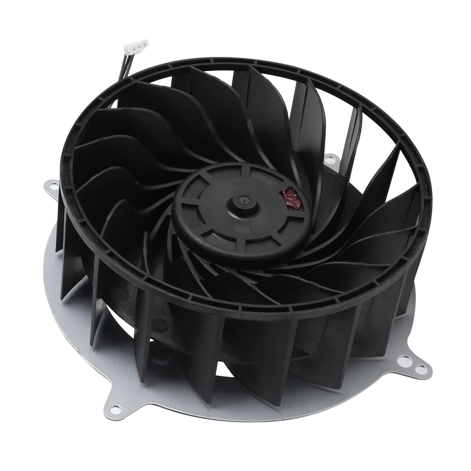 Janzoom Replacement Internal Cooling Fan, 17 Blades Easy to Replace Small and Light 3 Pin Power Connector Internal Cooling Fan Durable for PS5 Game Console