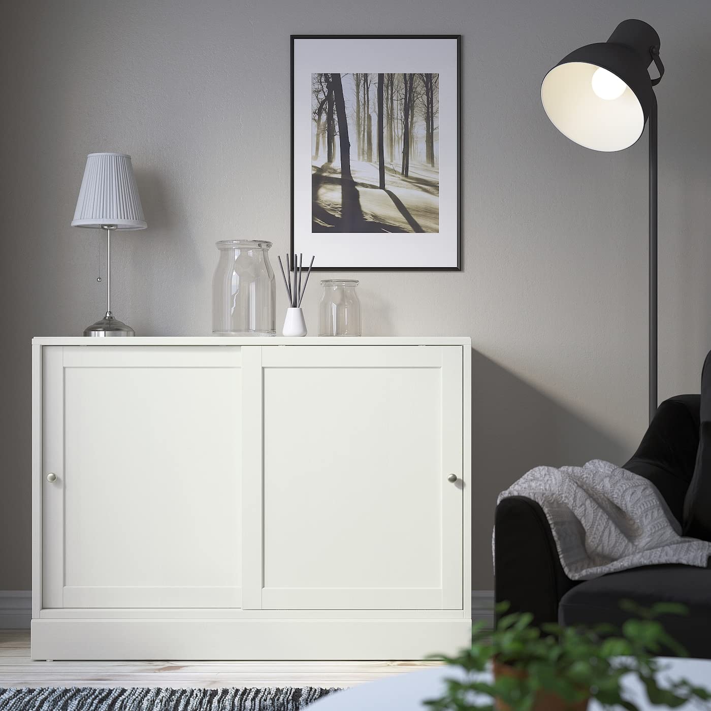 Ikea Havsta Cabinet with Base White 703.886.20