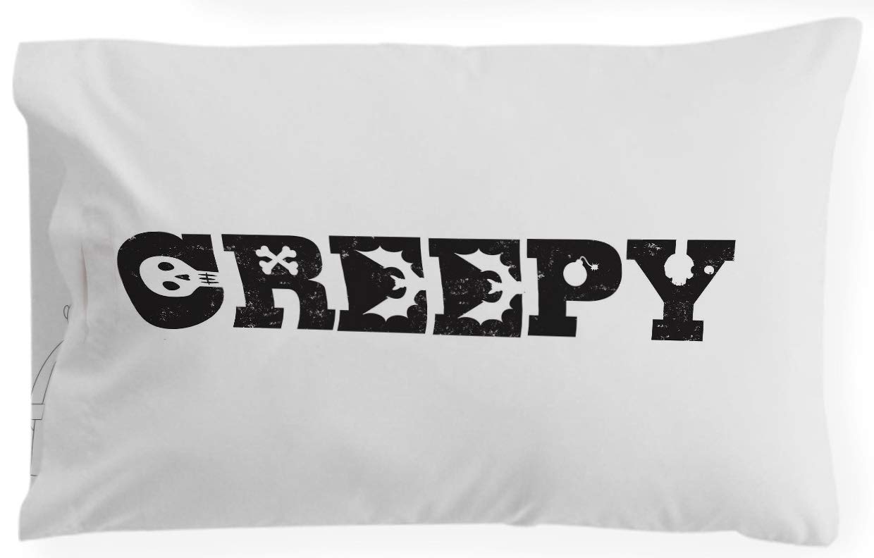 Jay Franco Addams Family Creeper Single Reversible Pillowcase with Handles/Trick-or-Treat Bag/Halloween Pillowcase