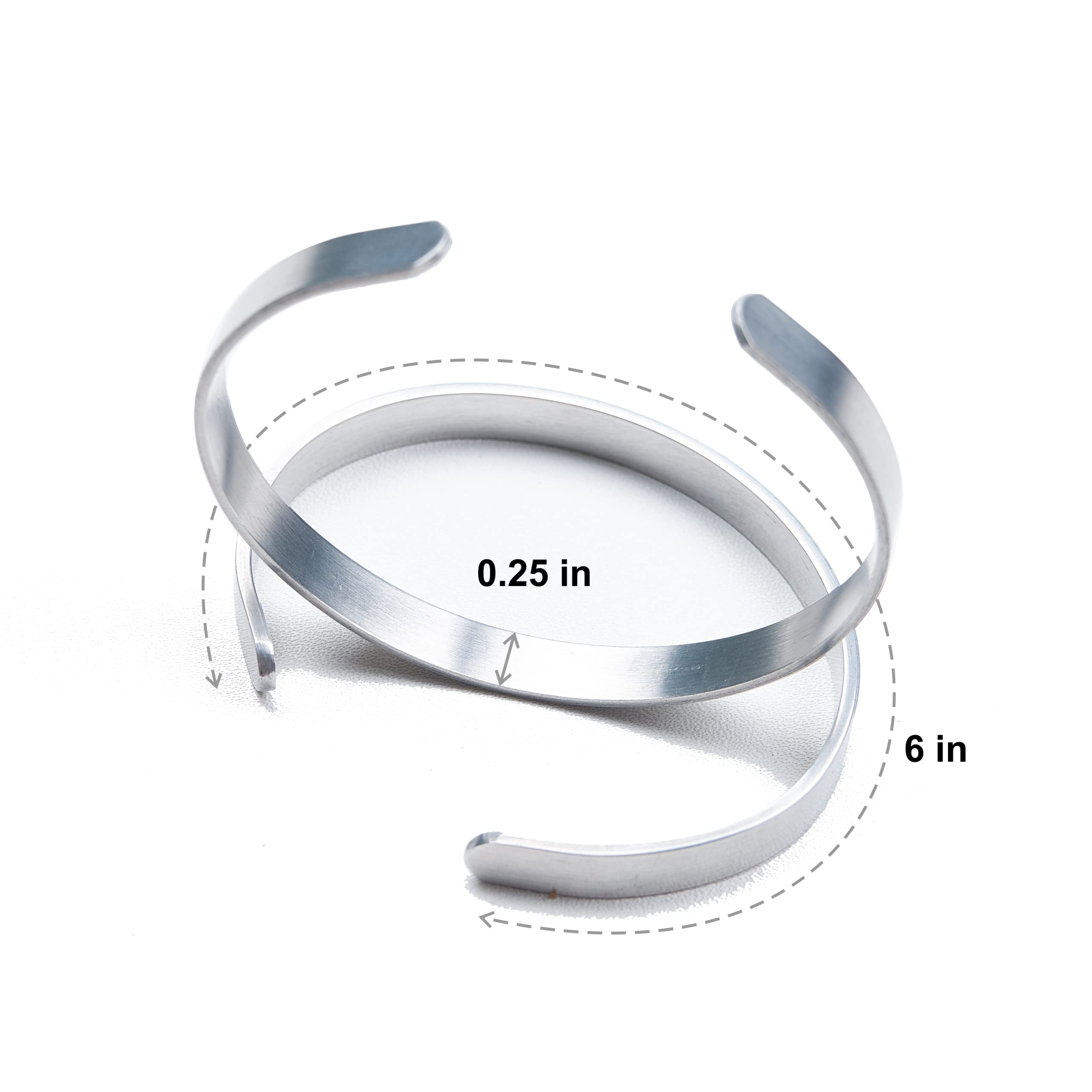 Herlica TBI Awareness Bracelet - Traumatic Brain Injury Warrior - Stamped Bracelets for Men/Women