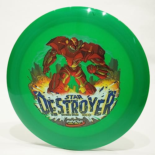 Innova InnVision Star Destroyer Distance Driver Golf Disc, Pick Color/Weight [Exact Color May Vary] Green (Bright) 173-175 Grams