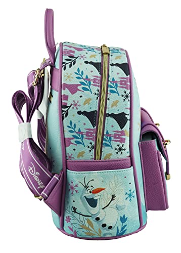 Wondapop Disney Frozen Elsa and Anna 11" Vegan Leather Fashion Mini Backpack