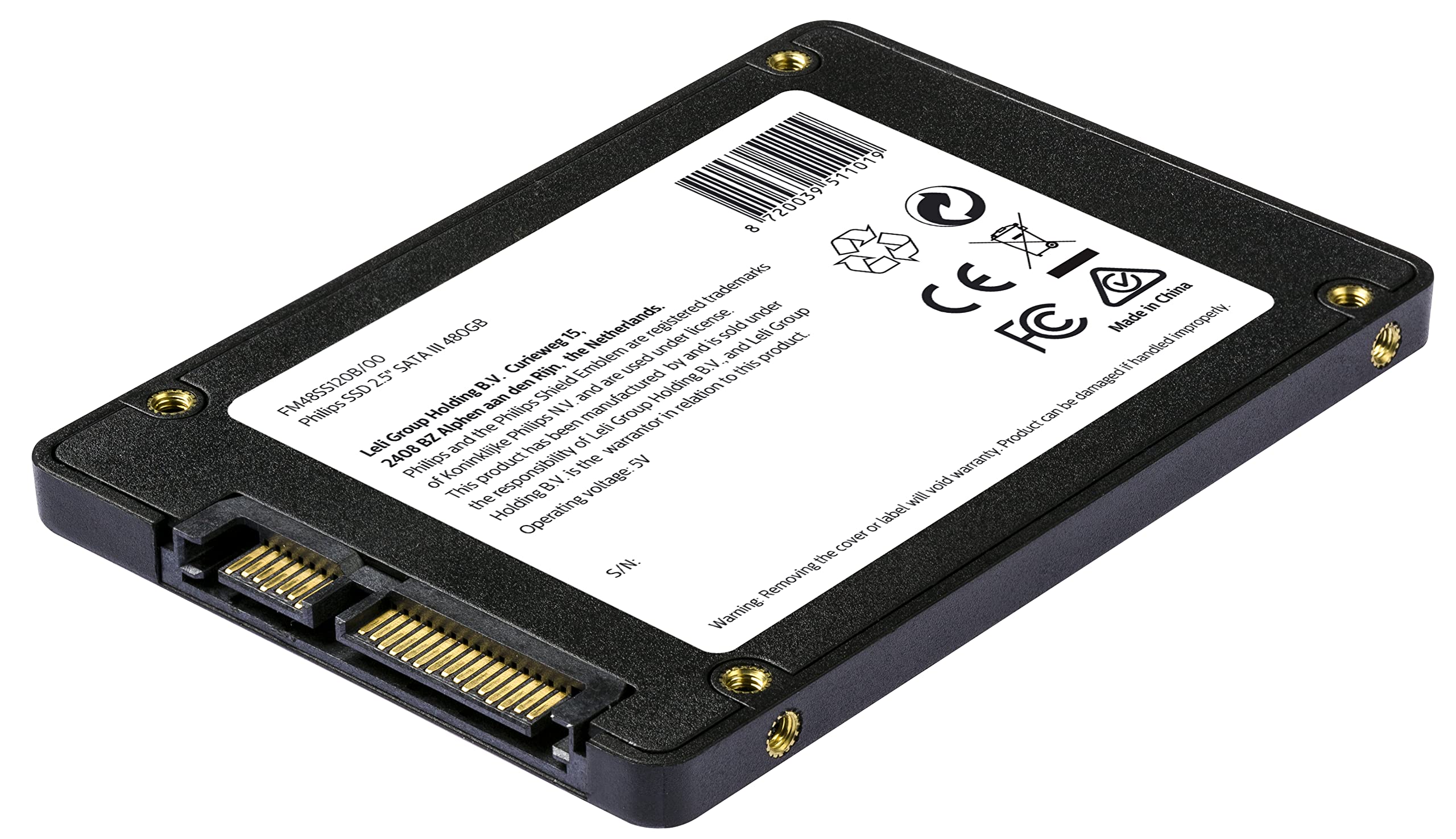PHILIPS 480GB 2.5” SATA III Internal SSD, Solid State Drive, Up to 550MB/s Read