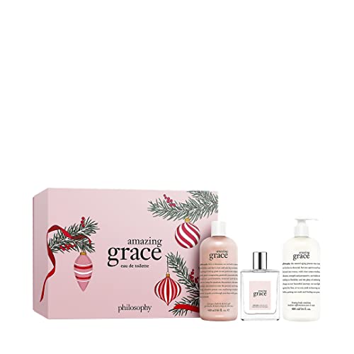 philosophy amazing grace eau de toilette 3 piece set - 4 Fl. Oz. + 16 Fl. Oz. + 16 Fl. Oz