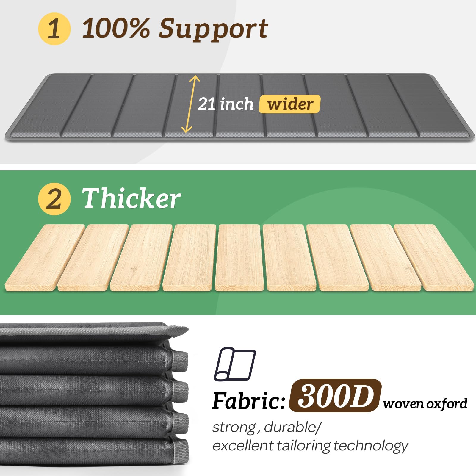 Jin&Bao Couch Cushion Support for Sagging, Heavy Duty Solid Wood Sofa Cushion Support 21＂- 45＂ for Loveseat- Couch Supporter Under The Cushions Board 100% Saver Sagging