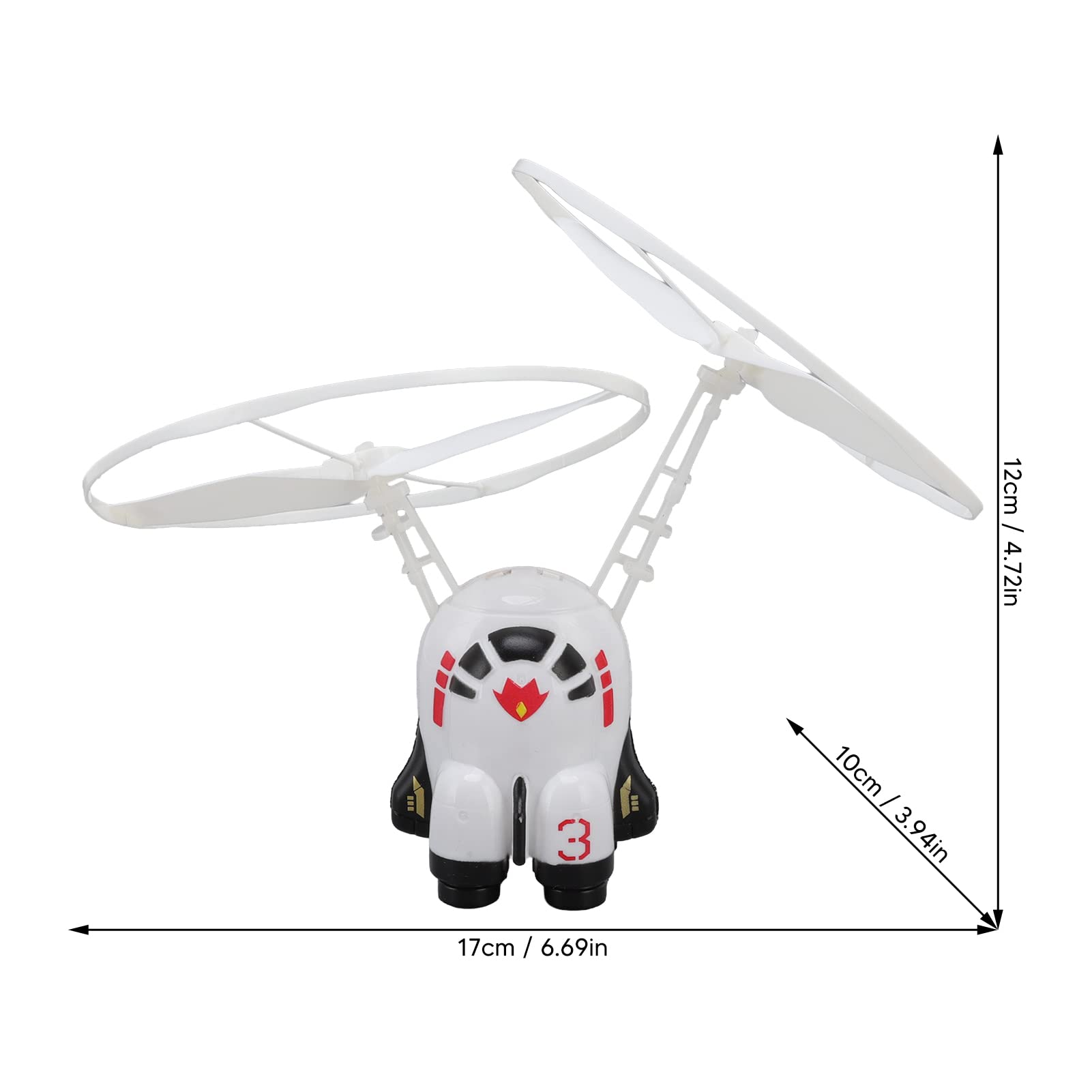 LBEC Induction Flying Vehicle Toy, Strong Motor Kids Induction Flying Vehicle Double Blades for Daily Play