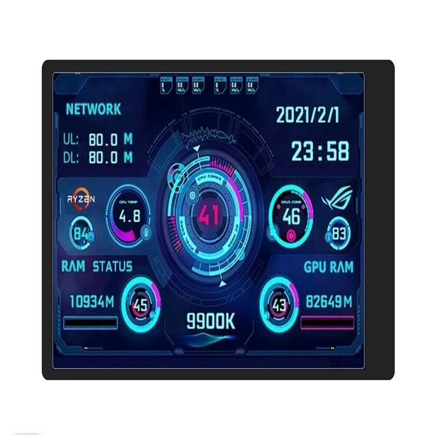 MOOKEENONE Secondary Screen Monitor Display IPS Full Viewing Angle 320x480