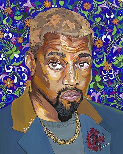 Kanye West, Yeezus, Art Poster Print, 18 x 24 inches unframed, home decor by Mia Chere Art