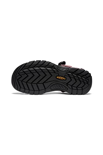 KEEN Women's Zerraport 2 Closed Toe Lightweight Sport Fashion Sandal, Fawn/Black, 9.5