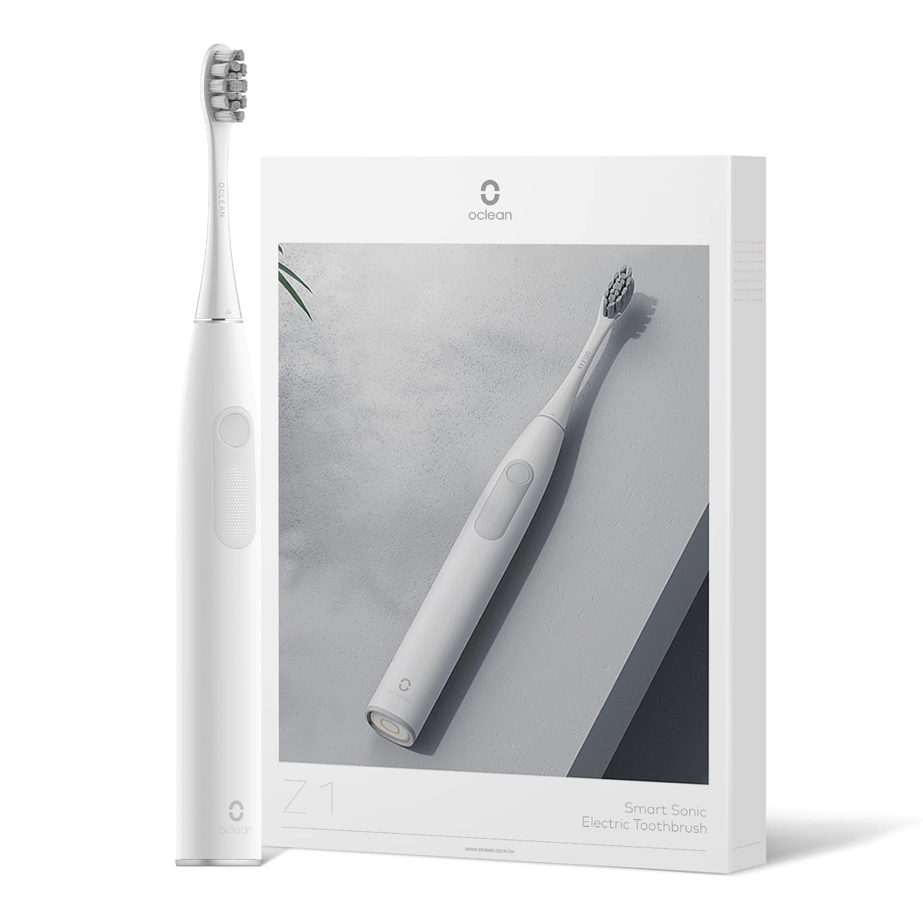 Oclean Electric Toothbrush 40,000 VPM Sonic Cleaning, 3 Modes 32 Intensities, 30 Days Use 2H Fast Charge Rechargeable, Smart Toothbrush W/Blind Zone Detection Smart Timer