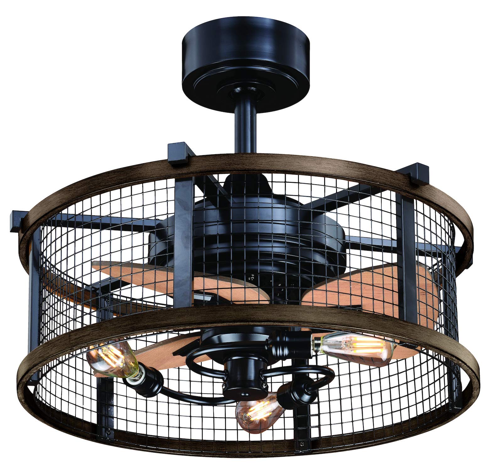 Humboldt 21" Ceiling Fan Oil Rubbed Bronze and Burnished Teak
