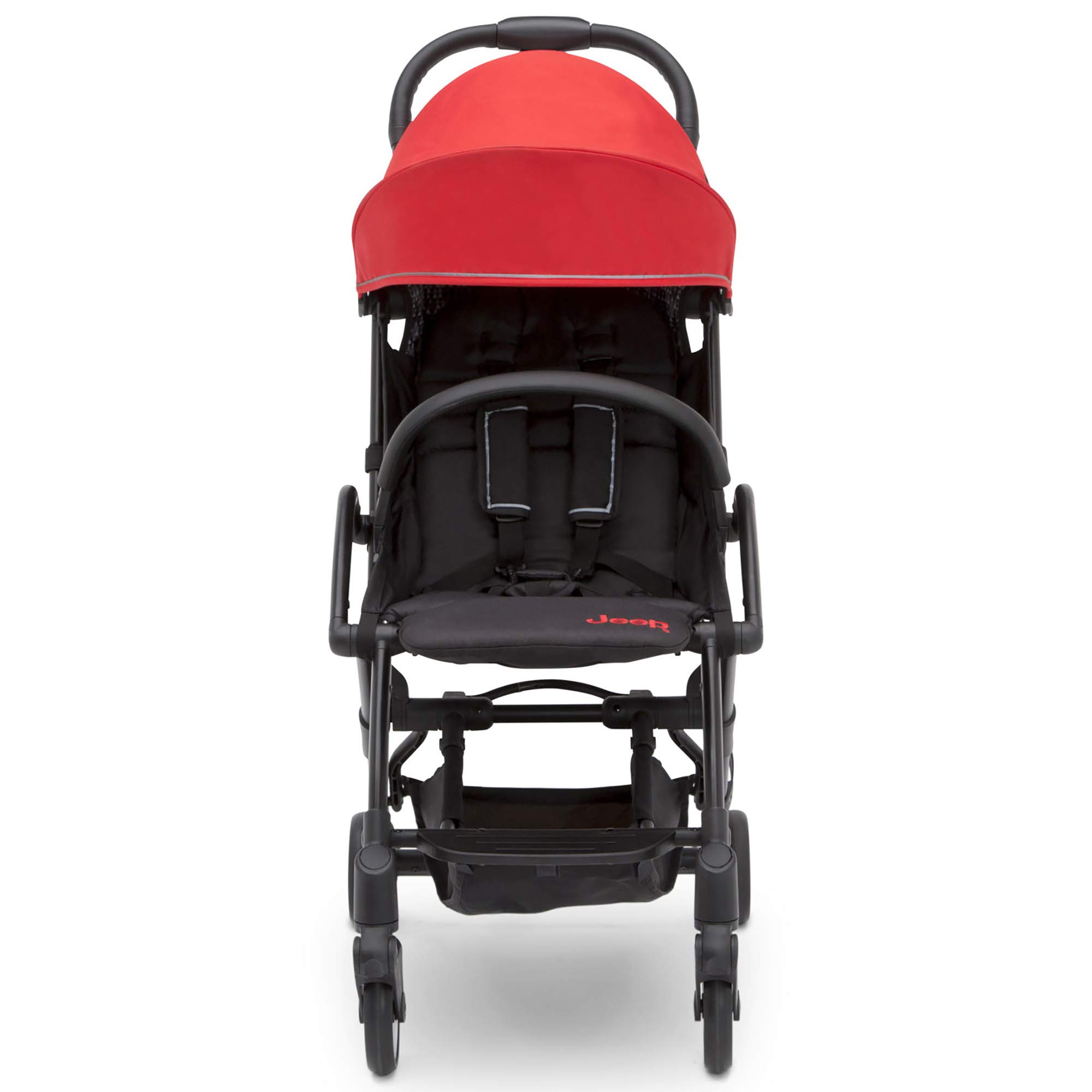 Jeep Breeze Stroller by Delta Children - Lightweight Stroller Features Compact One-Hand Fold, Oversized Canopy, Recline and Shock Absorbing Frame, Wildwood