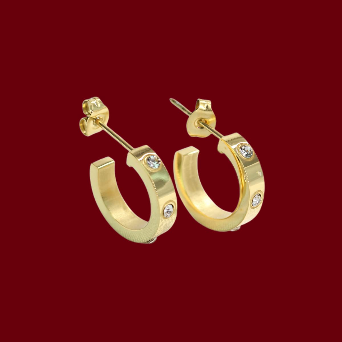 Love Friendship Earrings with Cubic Zirconia for Women