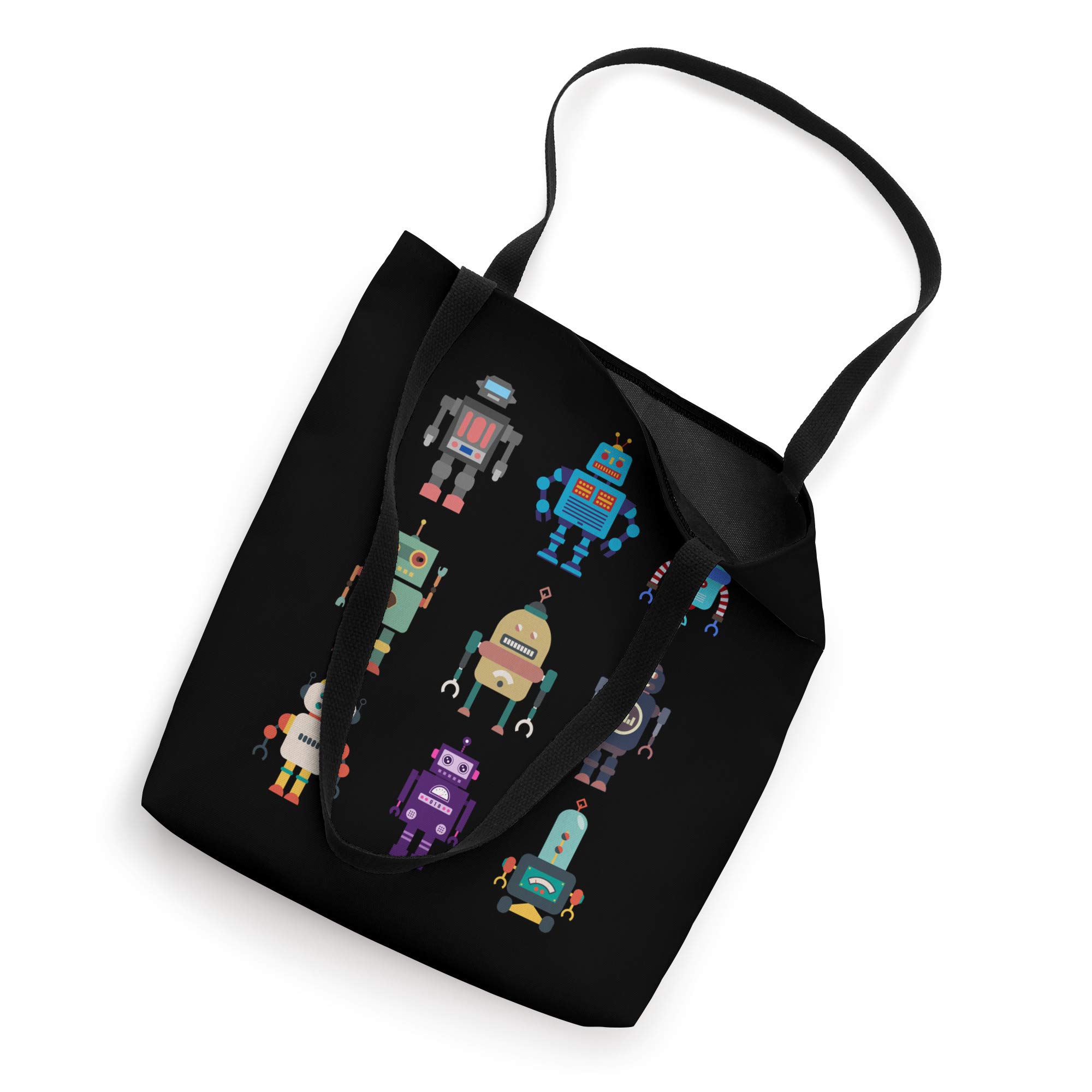 I love Robot Gift All Ages Robotic Kids Girls Boys Robot Tote Bag