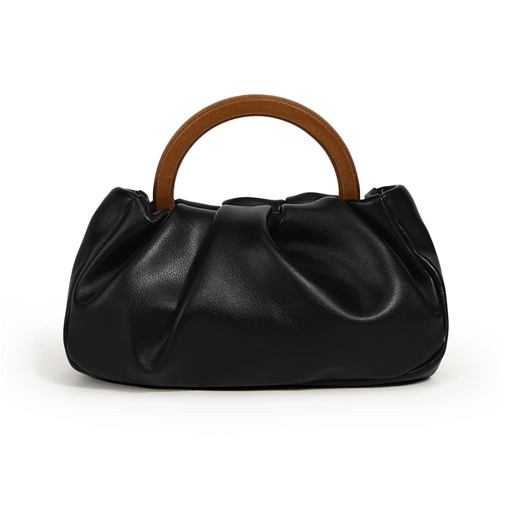 JBB Cloud Pouch Bag for Women Dumpling Handbag Design Mini Ruched Crossbody