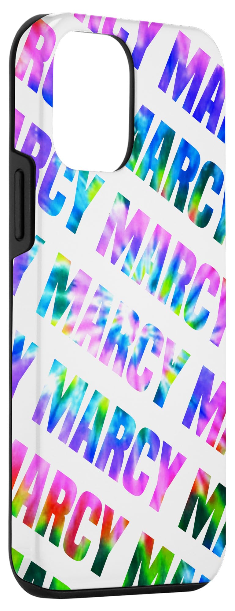 iPhone 12 mini Custom Marcy Phone Cover White Personalized Tie Dye Case