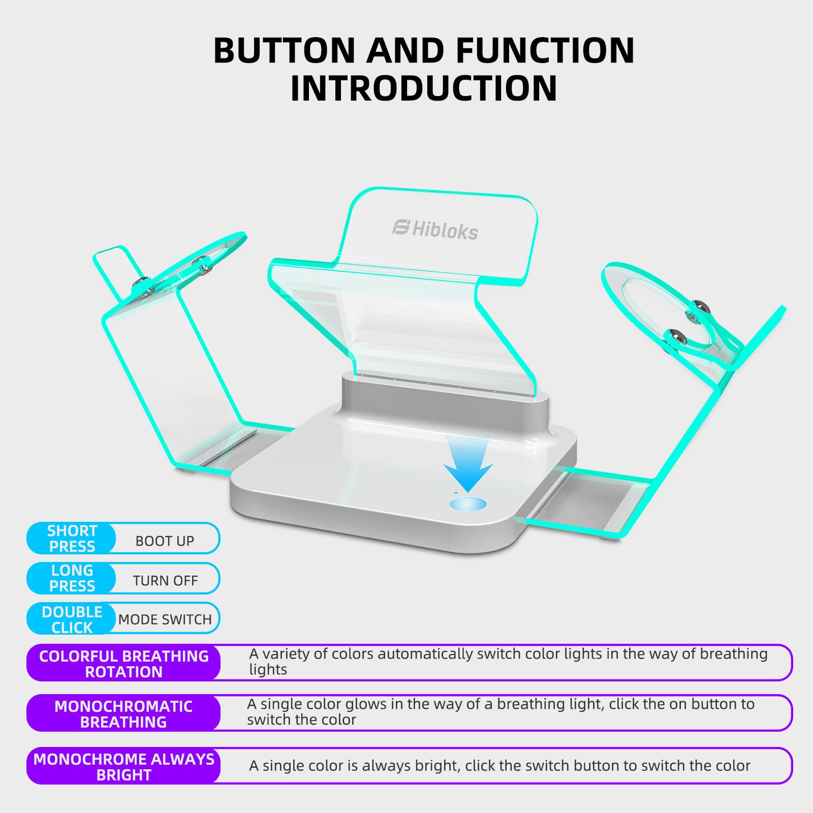 Joso Charging Dock with LED Light for Oculus Quest 2, Charging Station with 2 Rechargeable Batteries for Meta Oculus Quest 2 Accessories, Fit Elite Strap, VR Quest Holder Stand & Controller Mount