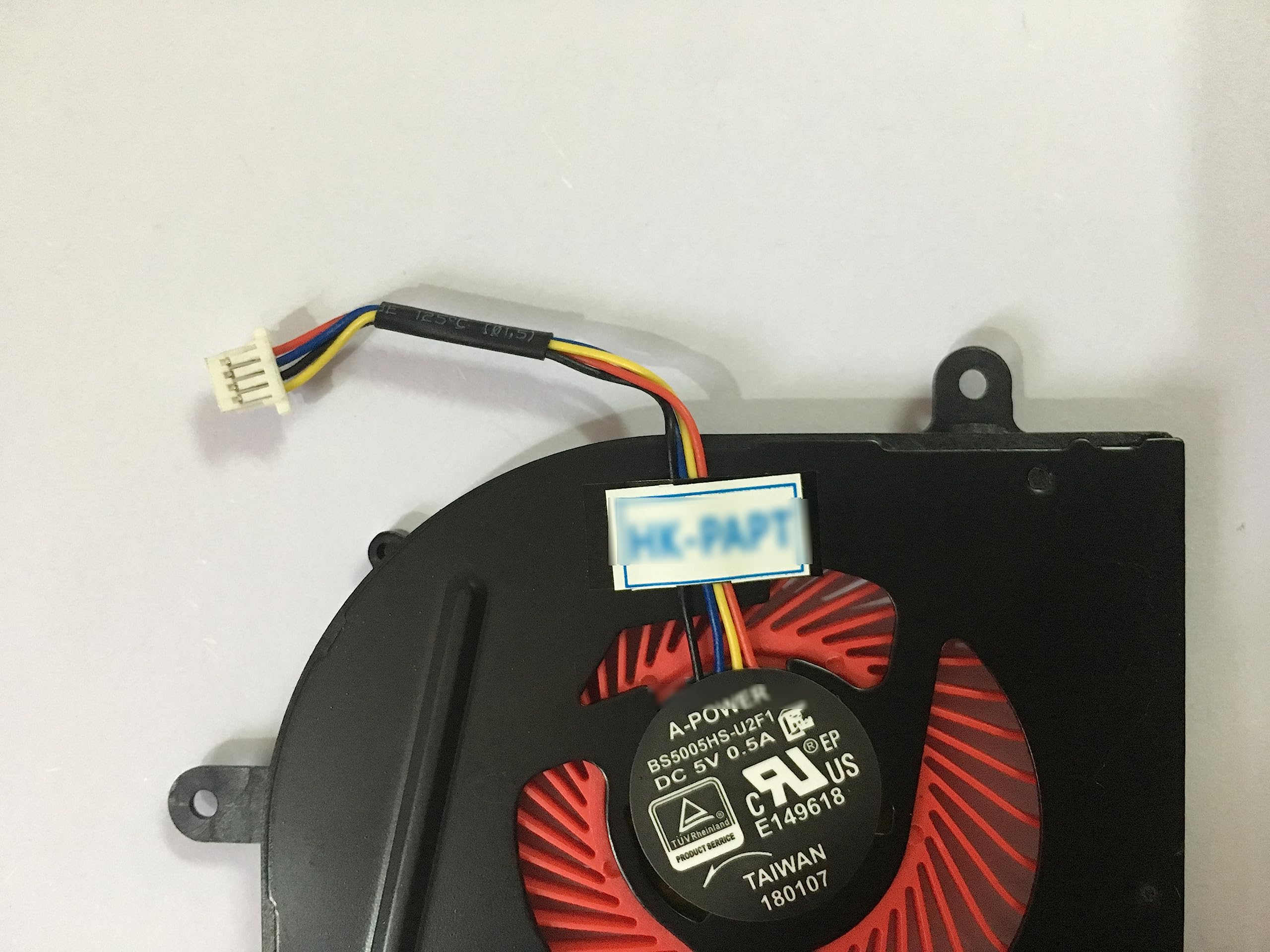 HK-part Fan Replacement for MSI GS63VR Series GS63VR 6RF GS63VR 7RF GS63VR Stealth Pro MS-16K2 MS-17B1 BS5005HS-U2L1 BS5005HS-U2F1 Gpu CPU Cooling Fan
