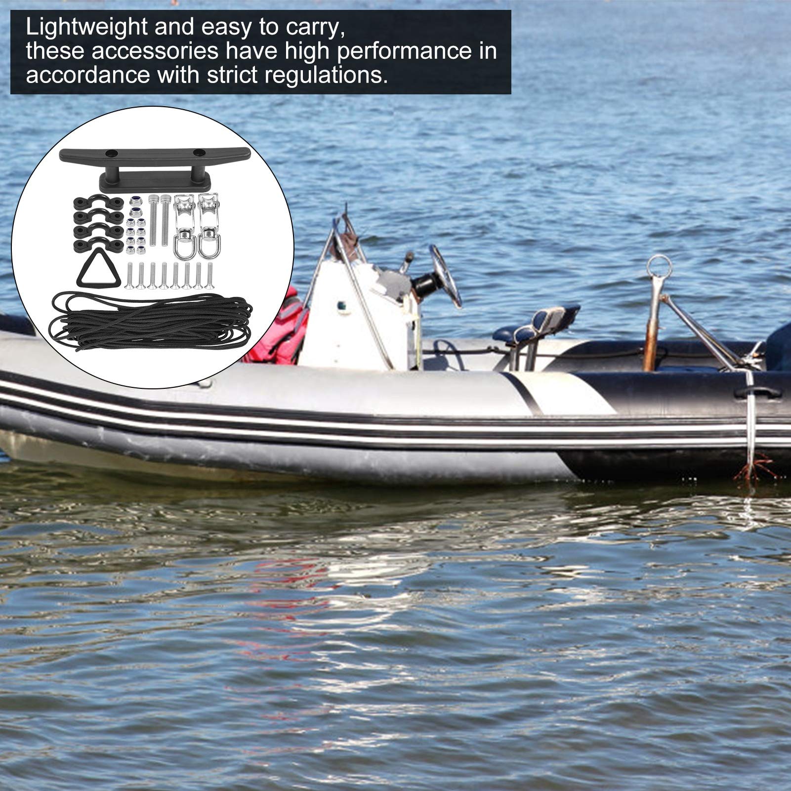 KOSDFOGE Quality Marine Anchor Accessories Special for Fishing Boat Rubber Dinghy Canoeing Kayak Docking,Kayak,Watercraft,SeaDoo,Jet Ski,Pontoon,Canoe,Power Boat Accessory