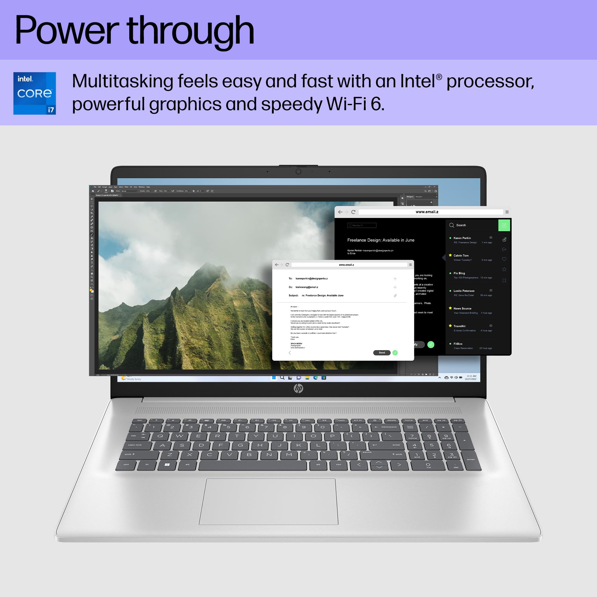 HP 17 Touchscreen Laptop 2023 Newest, 17.3" Touchscreen Display, Intel Core i7-1355U Processor(Up to 5 GHz), 64GB RAM, 4TB SSD, WiFi 6, Backlit Keypad, Windows 11 Home, with Laptop Stand