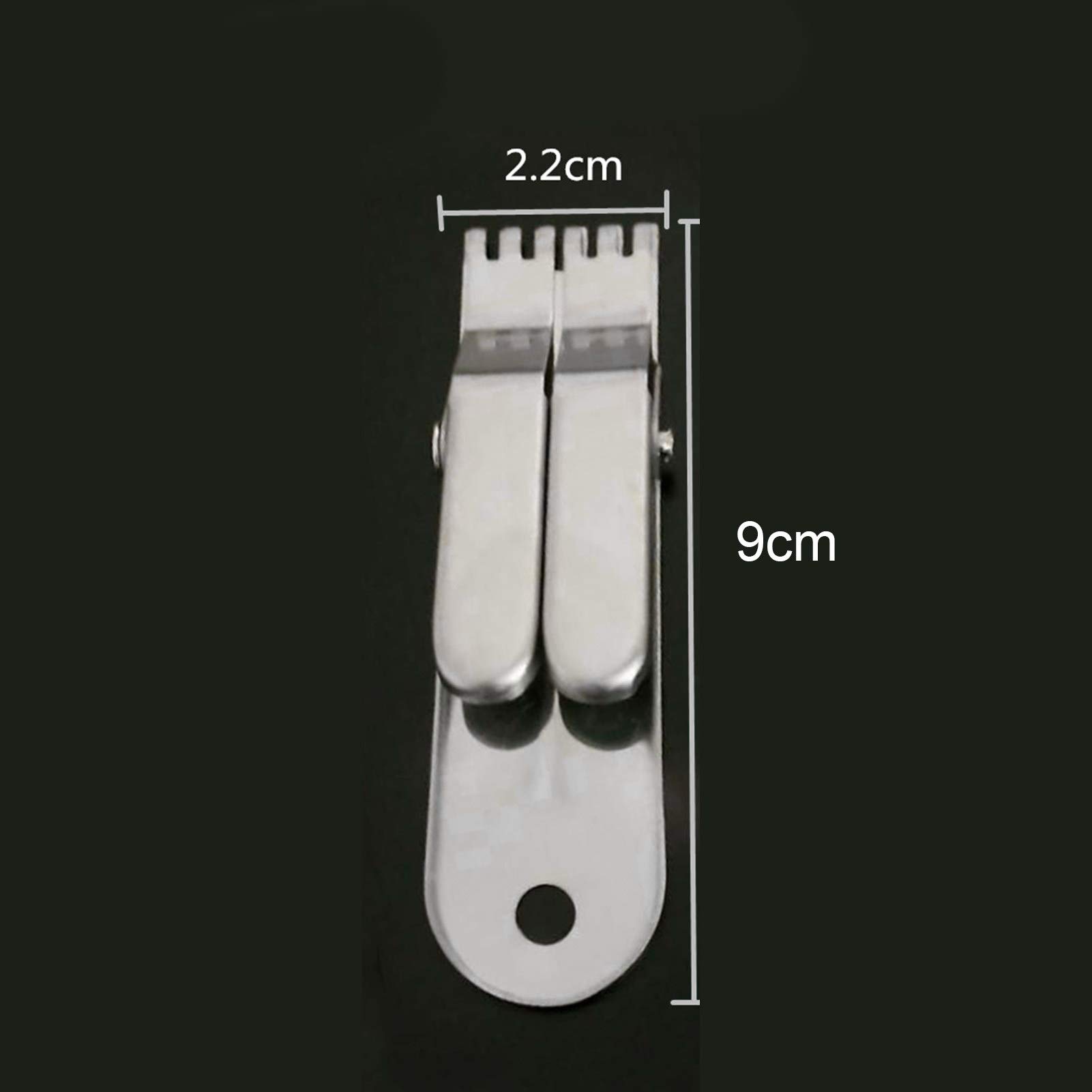Hook Clip, Stainless Steel Earthworm Bloodworm Bait Hook Clip Clamp Fishing Tackle Tool - Stainless Steel