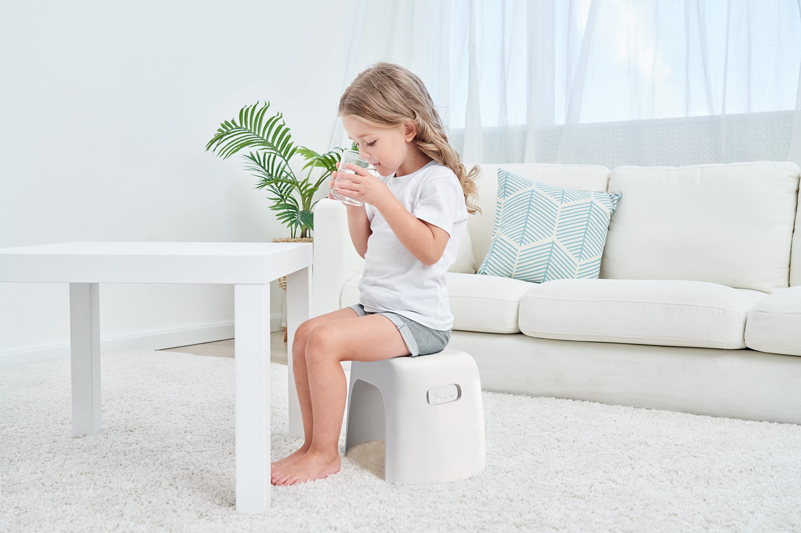 Orange/White Step Stool (Blue White)