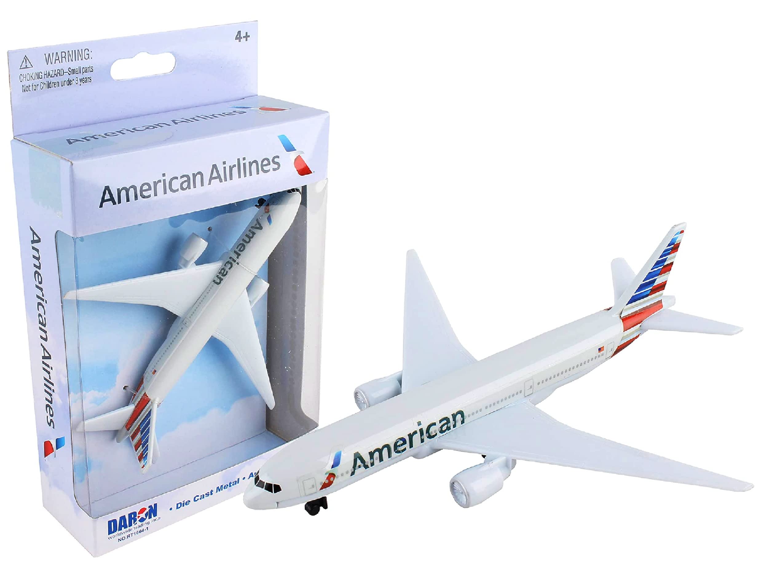 Matty's Toy Stop Daron American Airlines, Air Canada & Aeromexico Die-cast Planes North American Collection Set Bundle with Storage Bag - 3 Pack