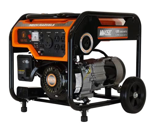 Mech Marvels MM4350C Portable Generator, Orange