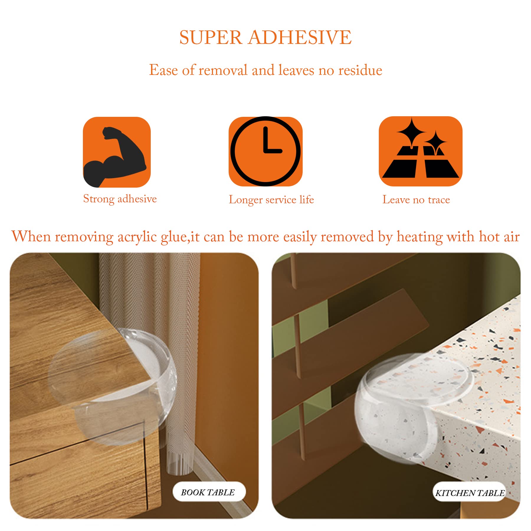 NHKRTE Corner Protector for Baby,Child Safety Protectors for Home,Baby Proofing Edge Guards Bumpers & Cushion to Cover Sharp Furniture,Coffee Table,Fireplace,Glass Table,Clear &Transparent(12 Pack)