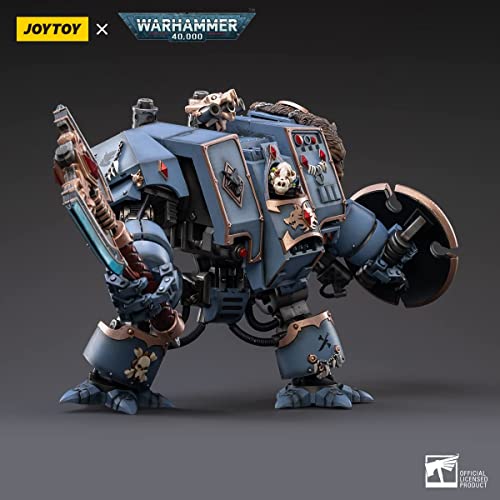 Joytoy Warhammer 40K 1/18 Action Figures Joy Toy Mecha Figure Model Space Wolves Space Marines Space Wolves Venerable Dreadnought Brother Hvor