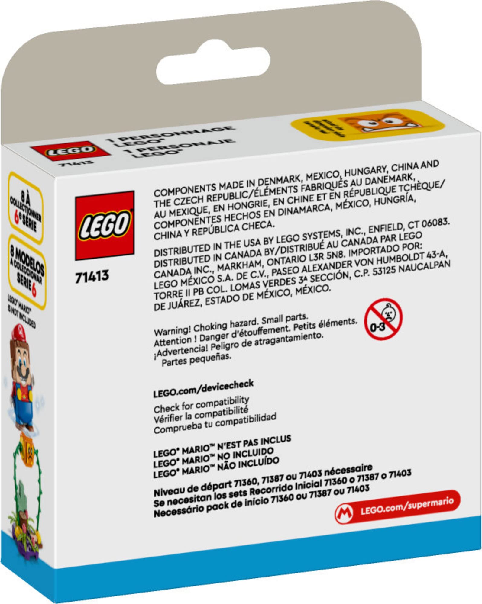 LEGO Super Mario Character Packs β Series 6 71413, Collectible Mystery Toy Figures for Kids, Combine with Starter Course Playset for Extra Play