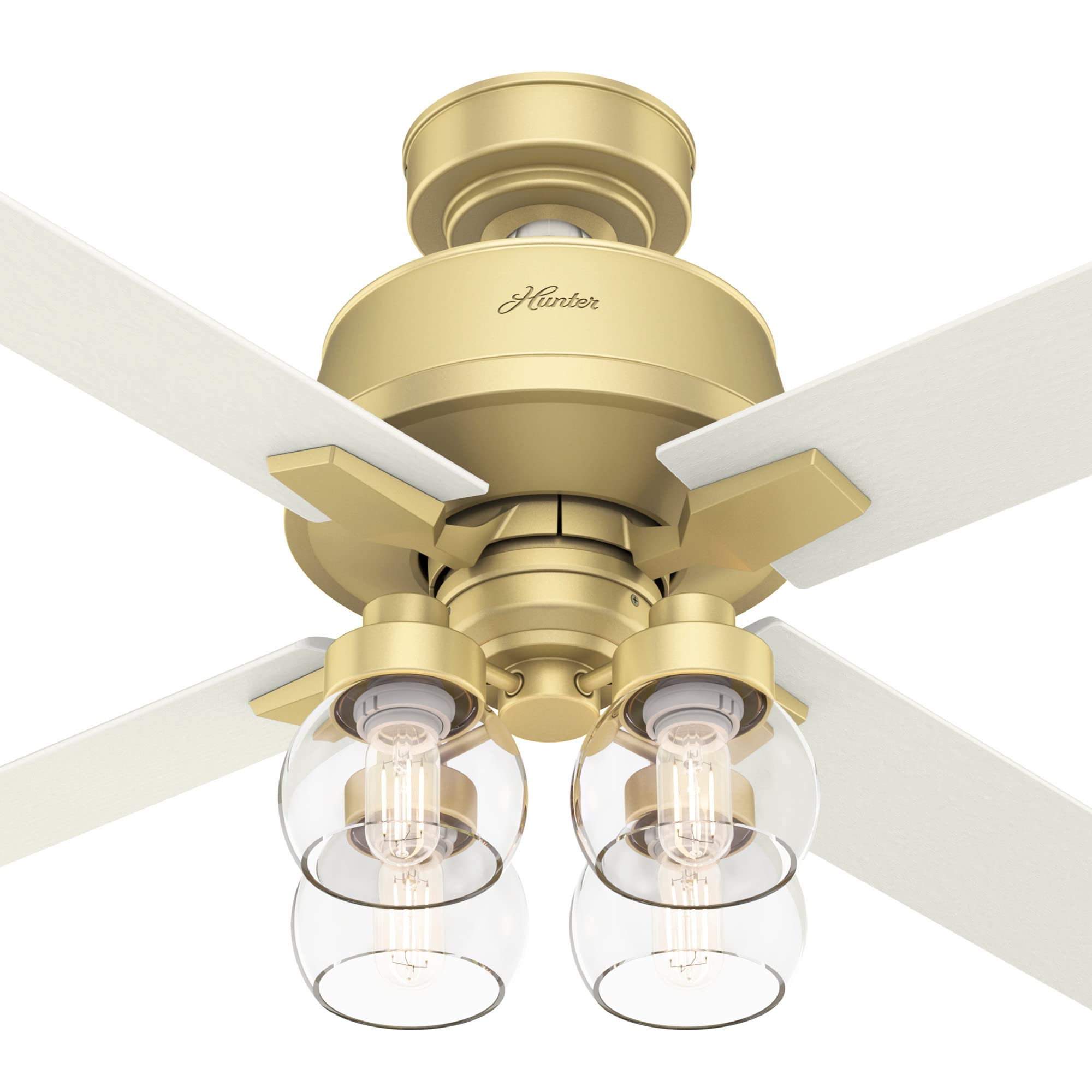 Hunter Fan Company 59651 Viven Ceiling Fan, 52, Modern Brass Finish