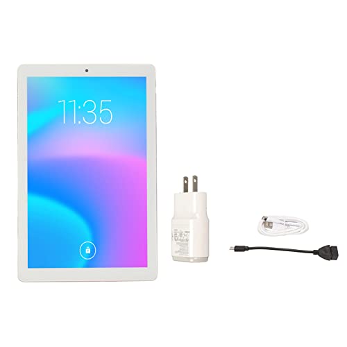 lonuo Call Tablet, for 11.0 1960x1080 IPS 2.4G 5G WiFi Dual Band 10.1 Inch Tablet 6GB RAM 128GB ROM Red to Work (US Plug)