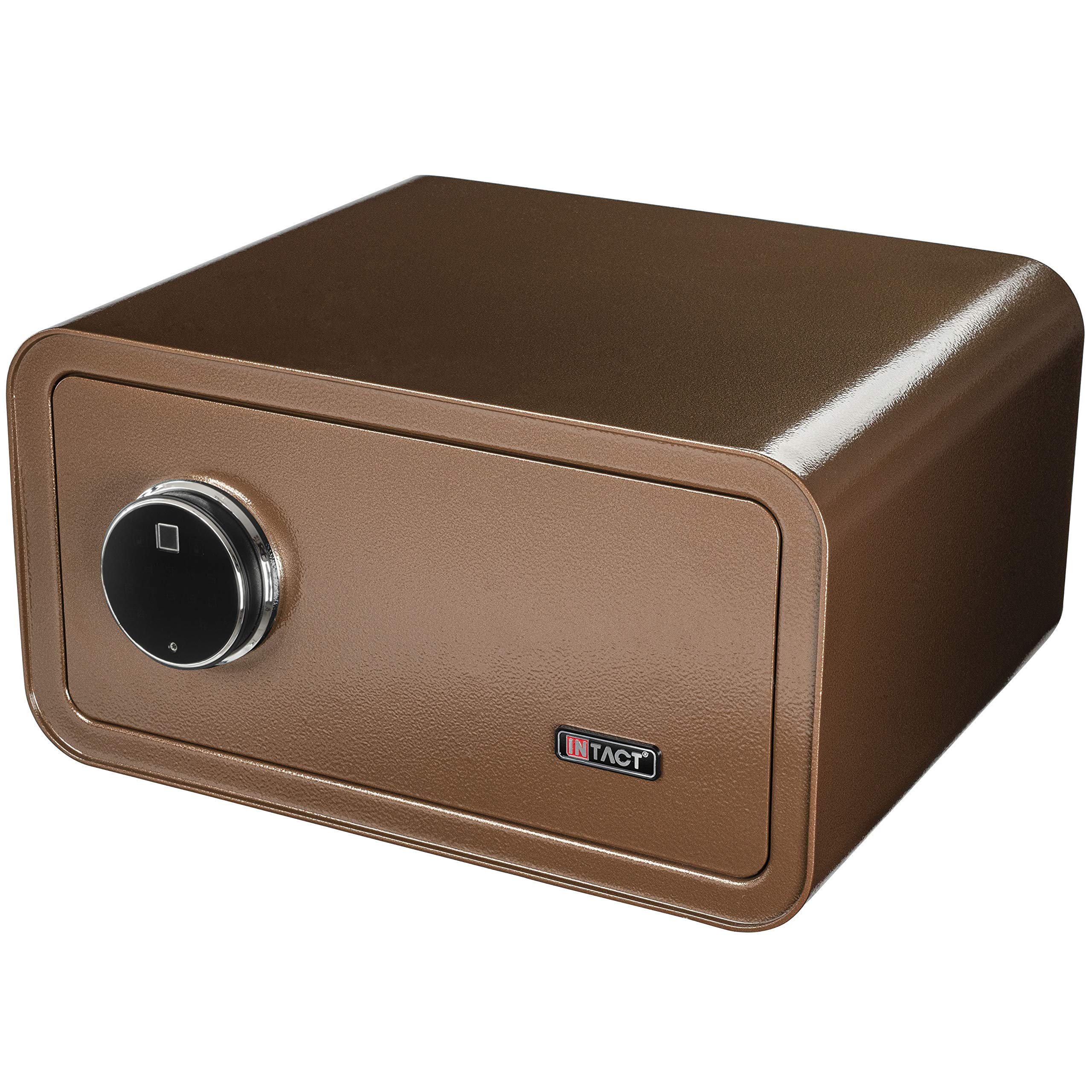 Intact Large Quick Access Biometric Fingerprint Gun Safe With Nex-Gen Full Keypad Module Wide Bronze