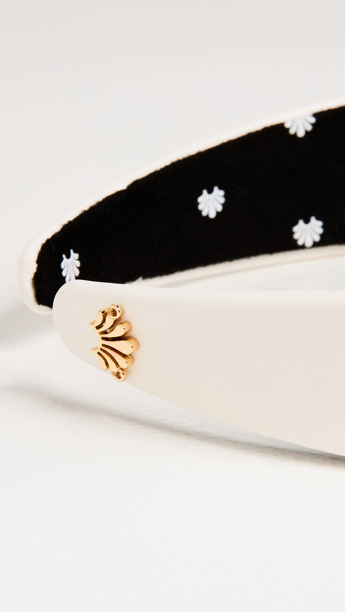 Lele Sadoughi Women's Faux Leather Cher Headband, Porcelain, White, One Size