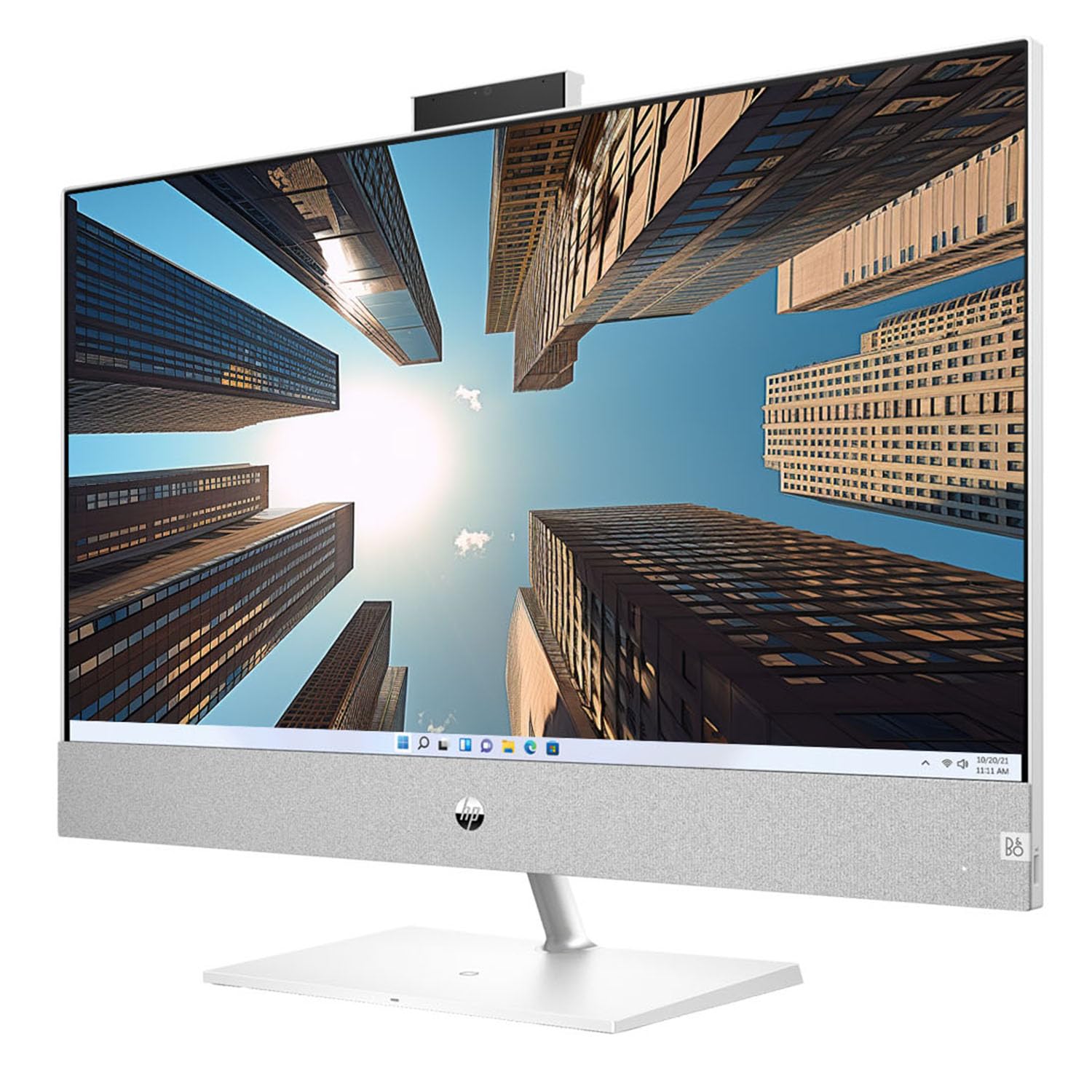 HP Business Pavilion 27" All in One Desktop, AMD Ryzen 7 5700U Processor, 32GB RAM, 1TB SSD, Micro-Edge, Anti-Glare, Wi-Fi 6, Webcam, HDMI, Wired Keyboard&Mouse, Windows 11 Pro, White